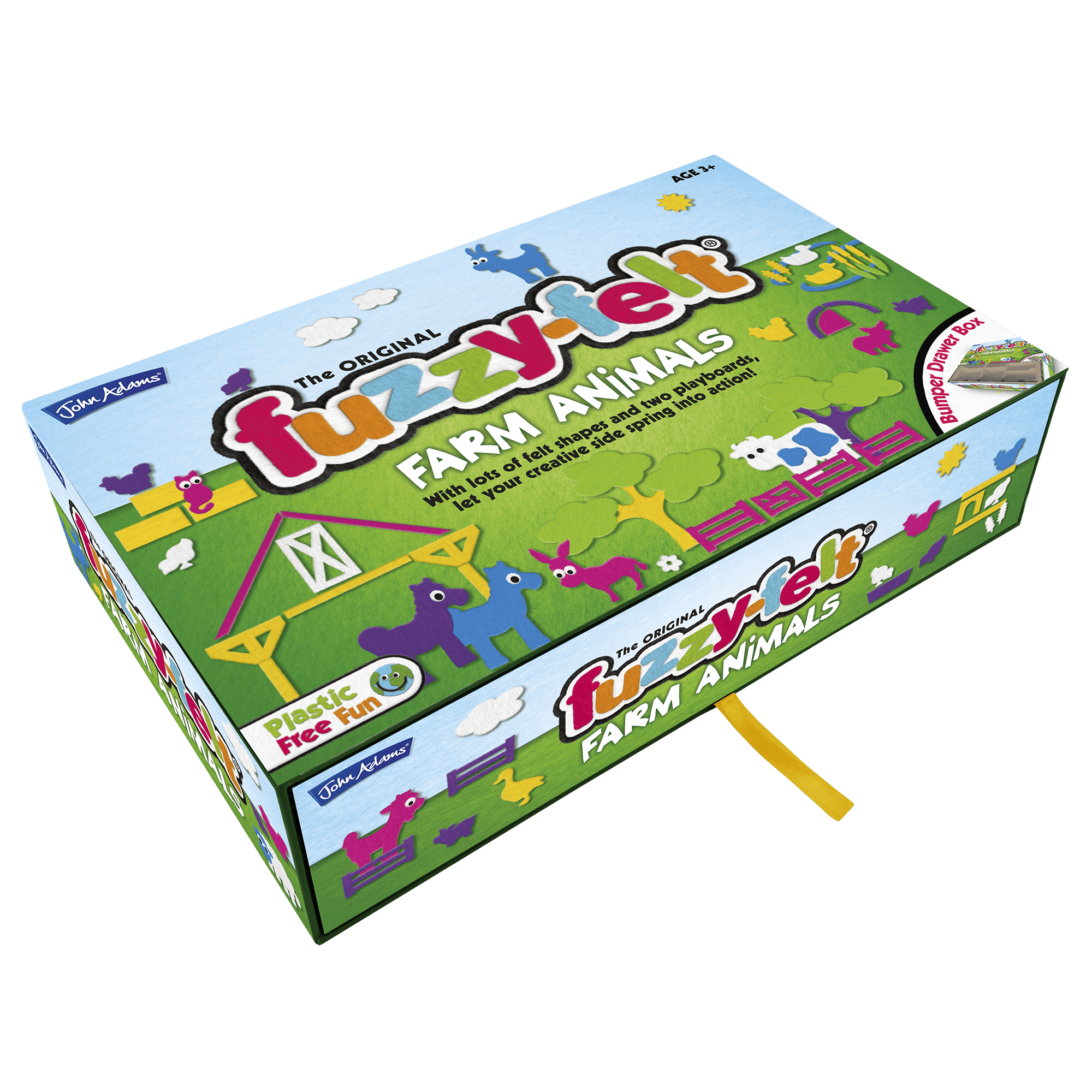 Fuzzy-Felt Farm Animals Drawer Set – John Adams