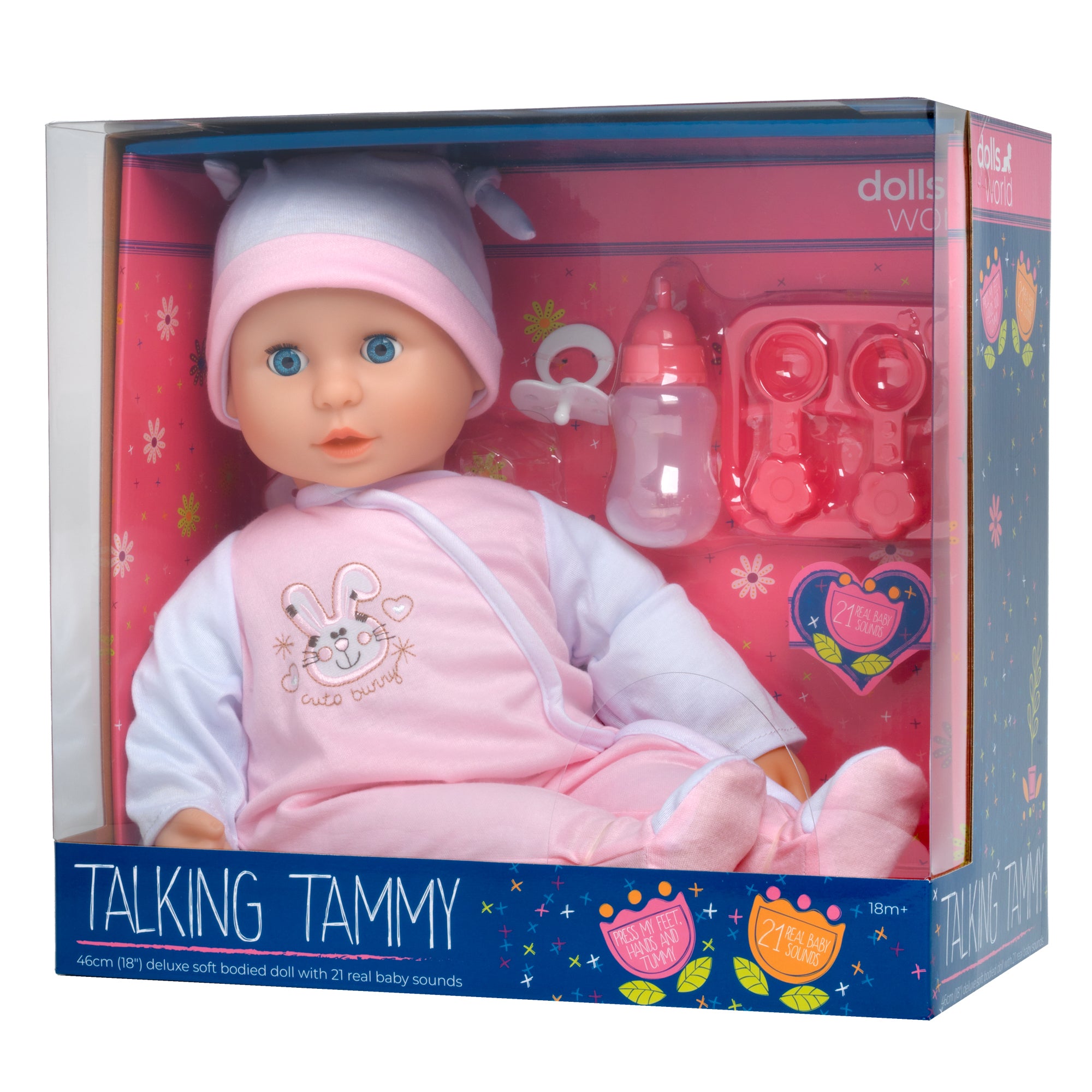Dolls World Talking Tammy 46cm Soft Bodied Doll with sounds - For ages ...
