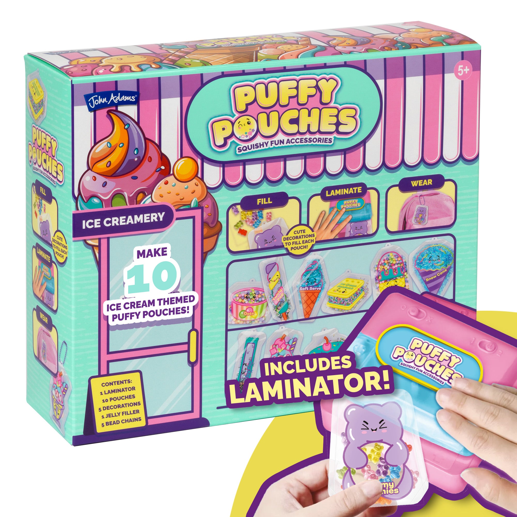 Puffy Pouches Themed Set - Ice Creamery – John Adams