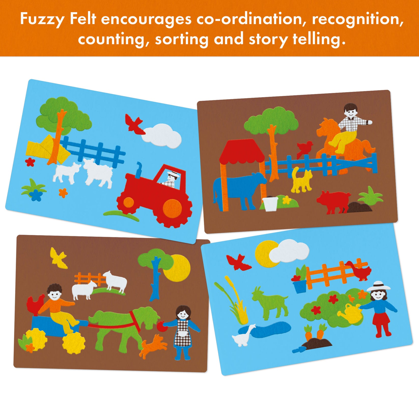 Fuzzy-Felt Classic - Farmyard – John Adams