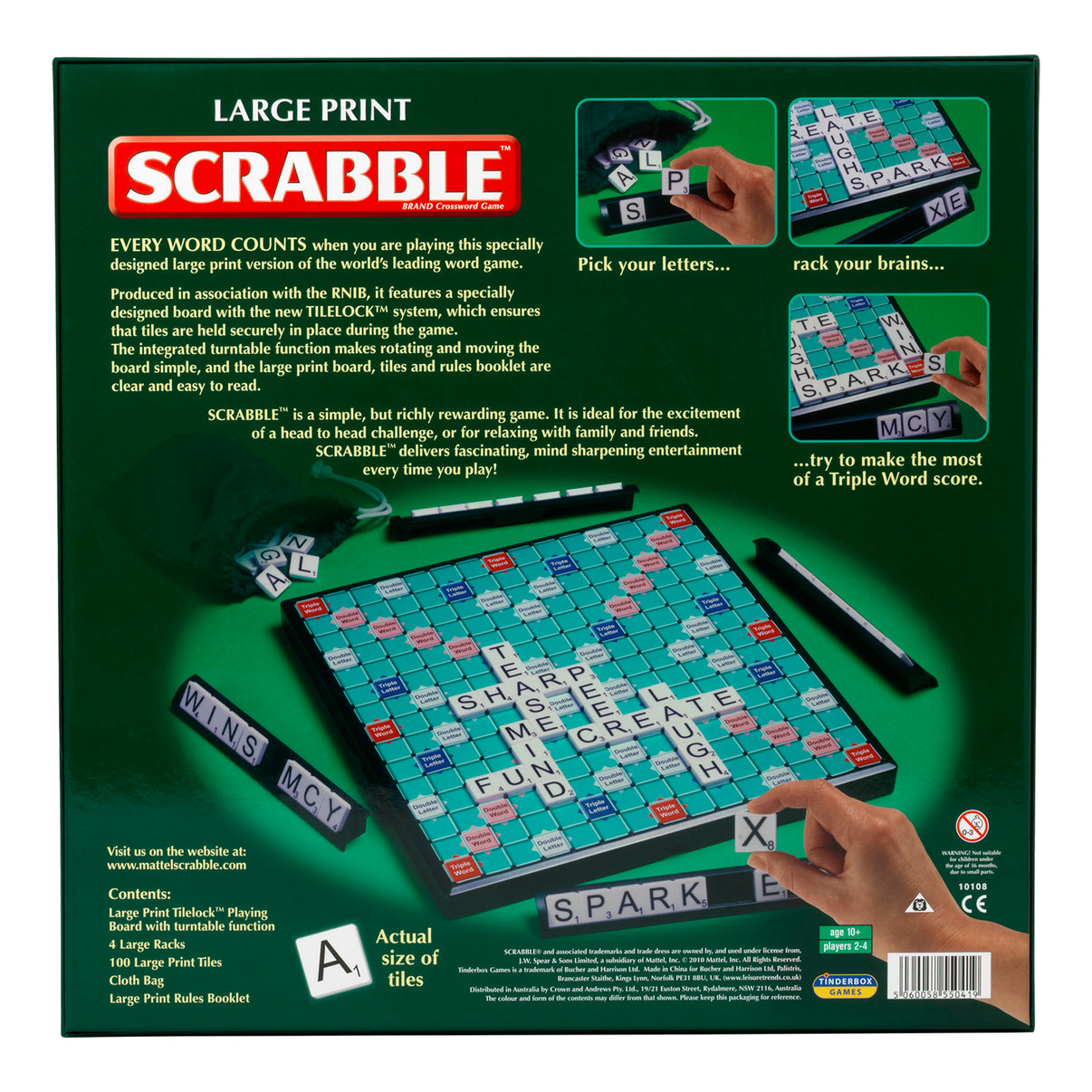 Large Print Scrabble Word Game – John Adams